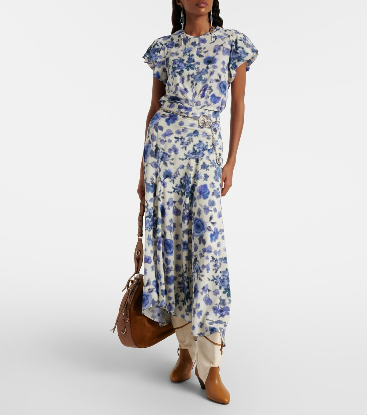 Isabel Marant Tullya floral silk-blend top Isabel Marant