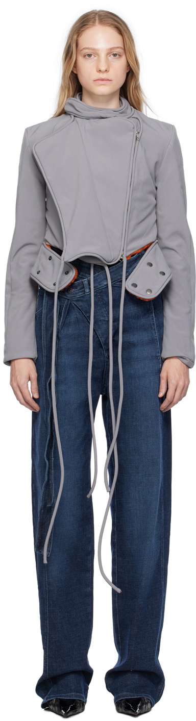 Ottolinger Gray Extended Trim Jacket Ottolinger