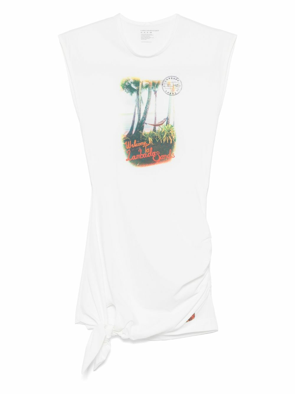 Christopher Esber Lambada Sands-Print Mini Beach Dress Christopher Esber