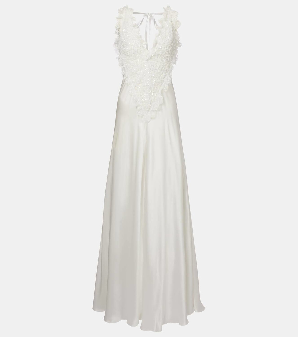 Rodarte Bridal embellished silk satin gown Rodarte