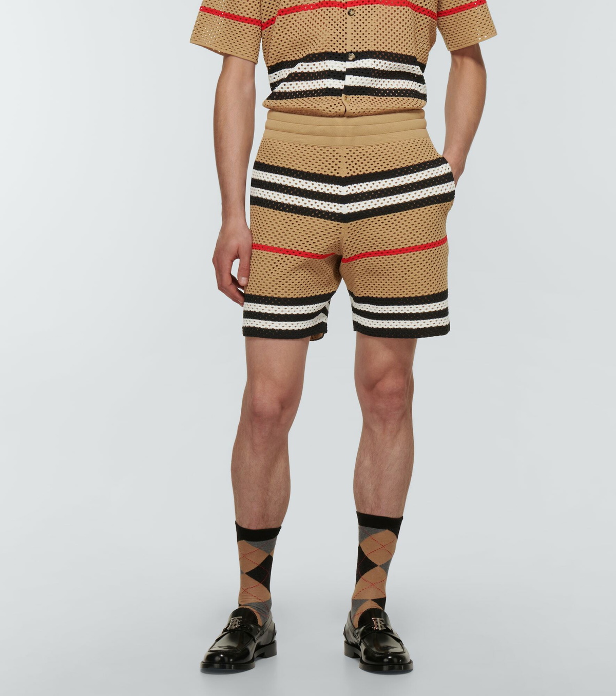 Burberry - Knitted checked shorts Burberry