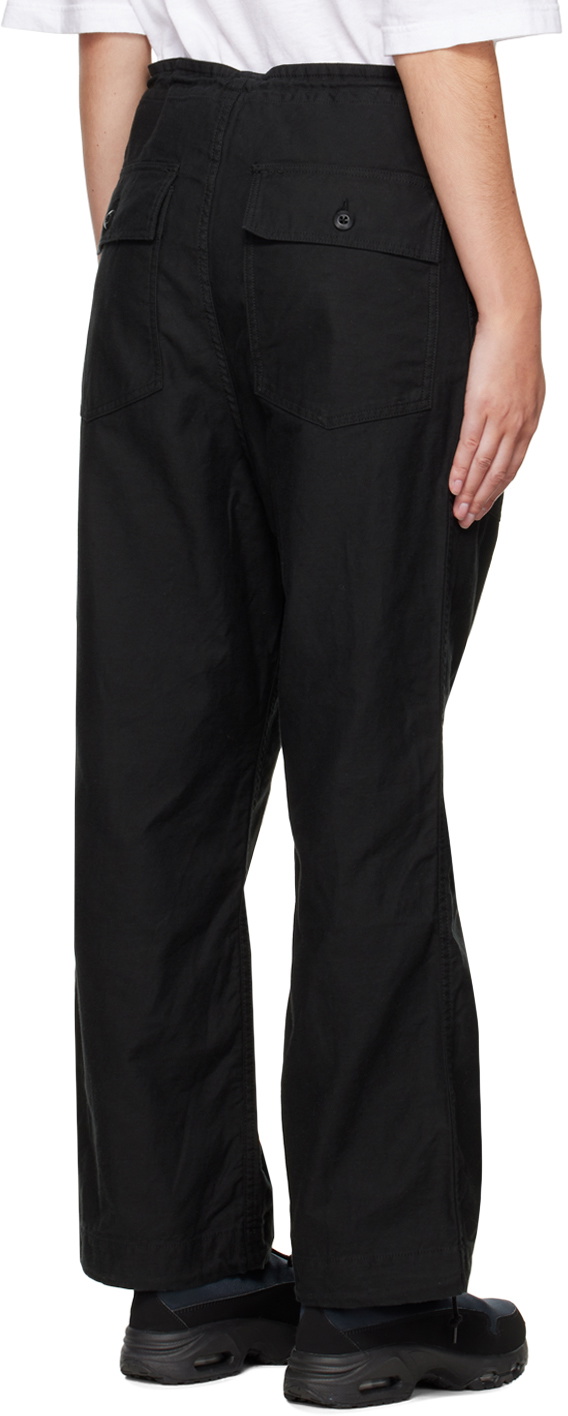 NEEDLES Black Fatigue Trousers Needles