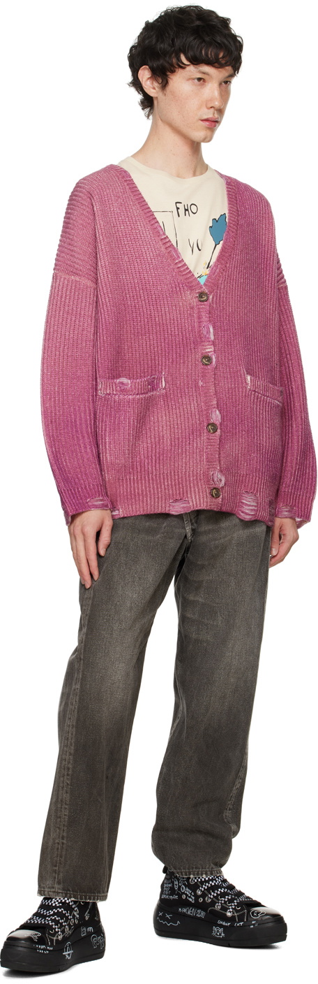 R13 Pink Oversized Cardigan R13