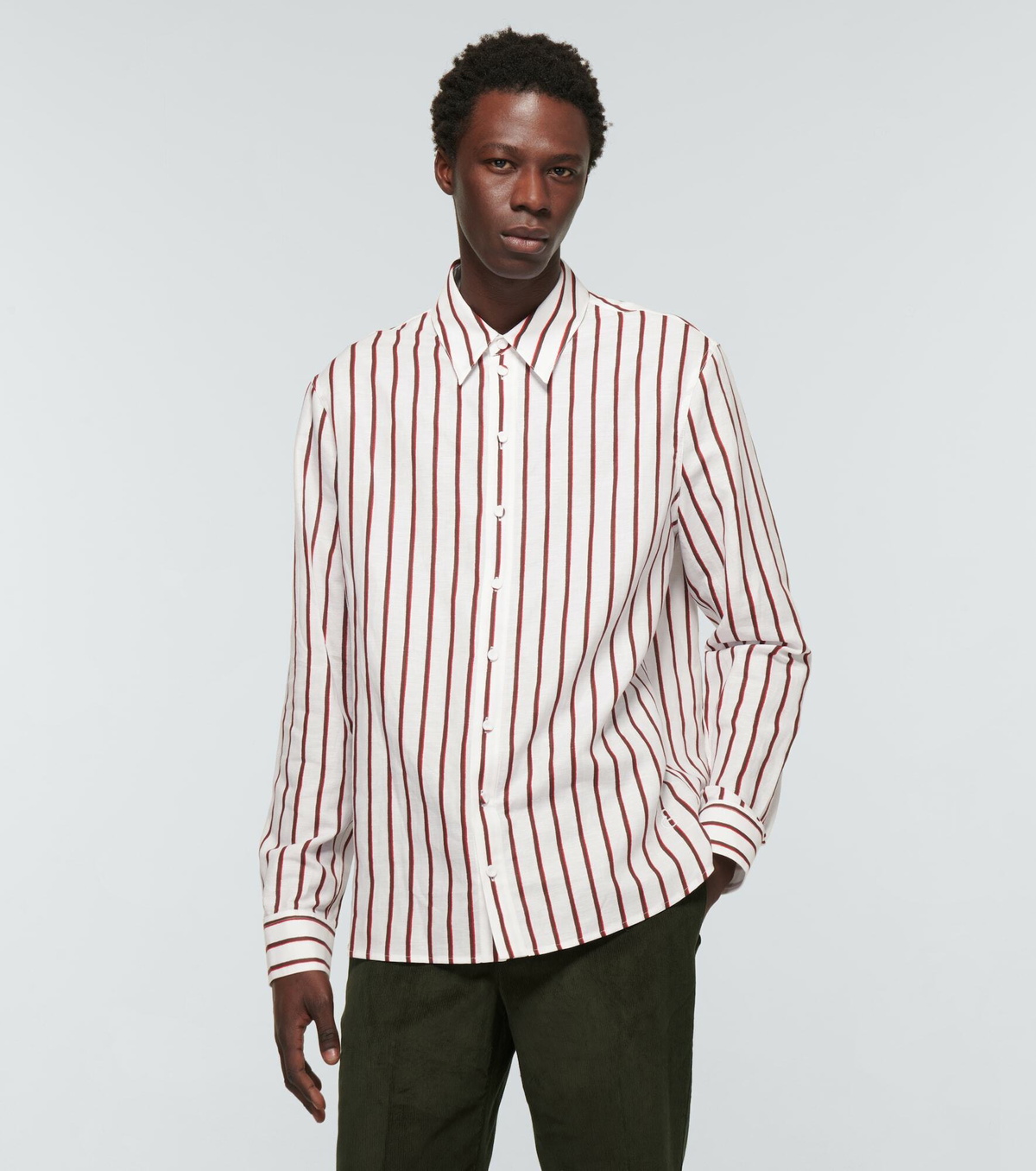 Erdem - Serge linen and cotton-blend shirt Erdem