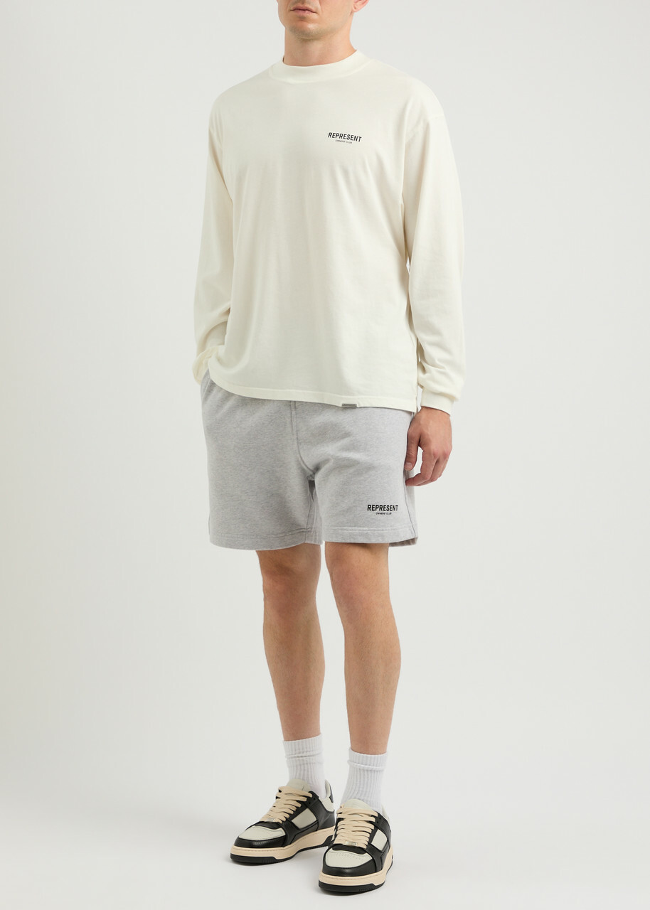 Represent Owners' Club Cotton-jersey Shorts Grey Represent