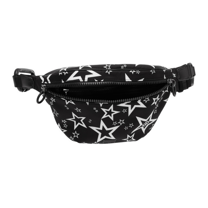 Dolce and Gabbana Black Millennial Star Fanny Pack Dolce & Gabbana