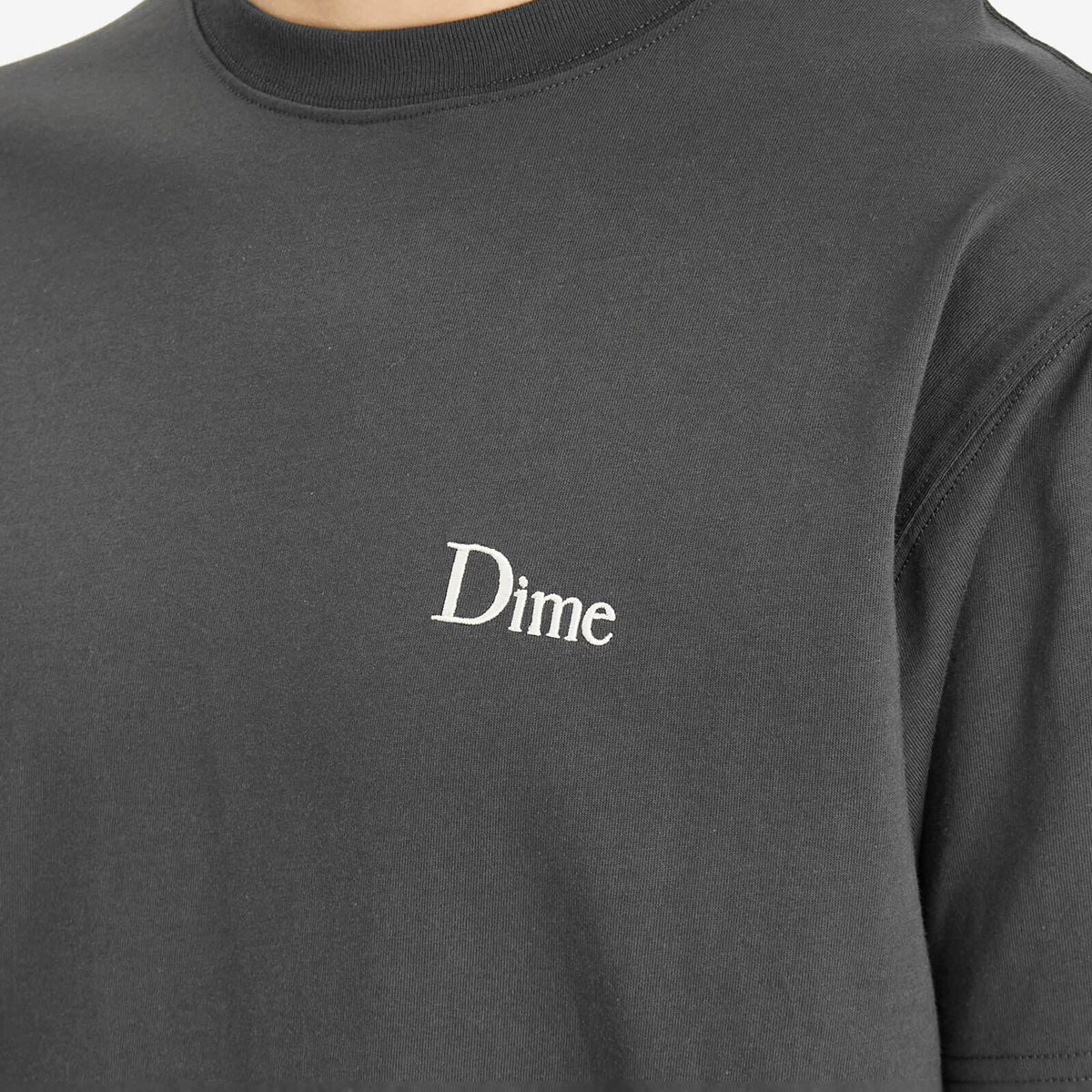 Dime Men's Classic Small Logo T-Shirt in Vintage Black Dime