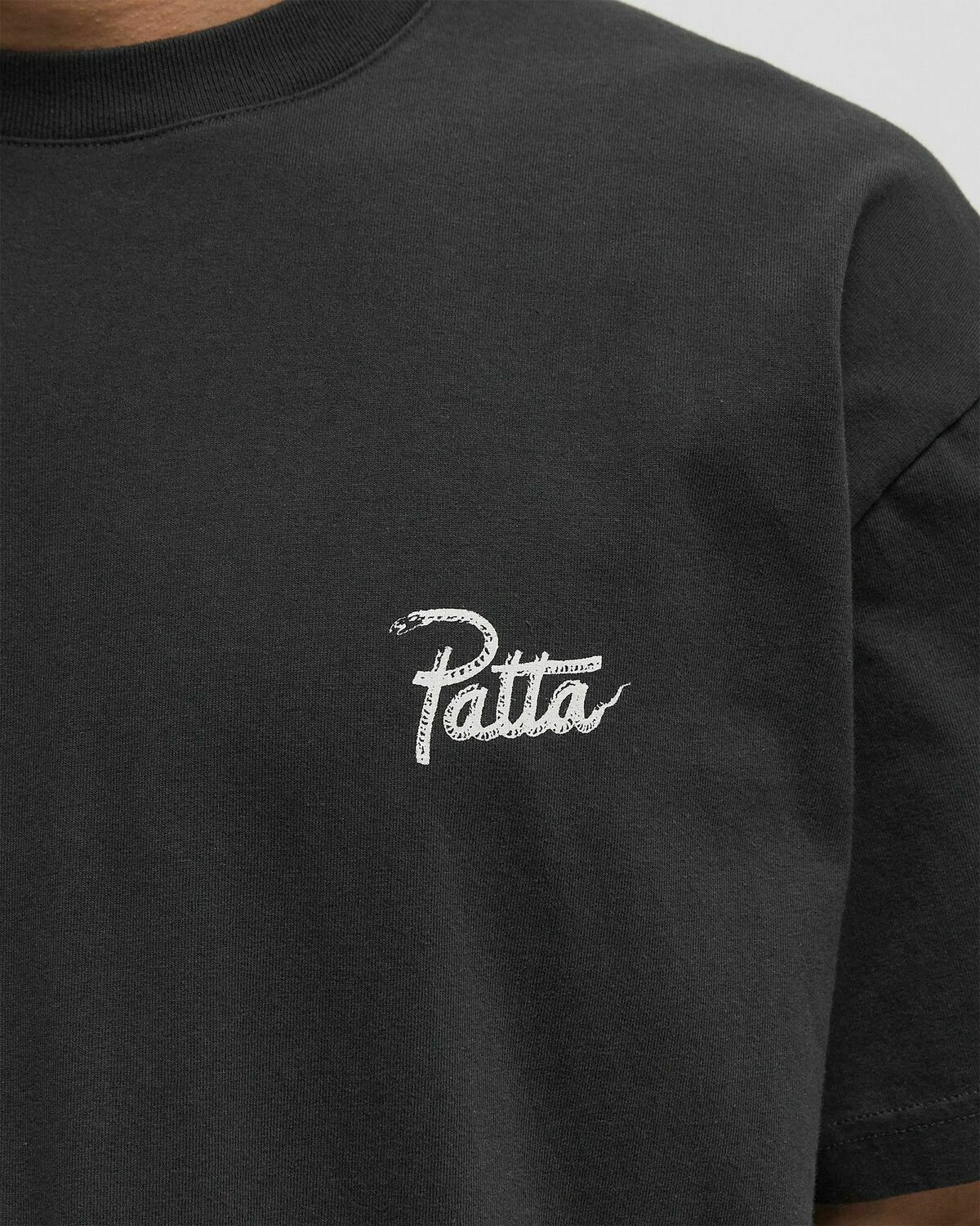 PATTA Snake Heart Tee Black Mens Shortsleefe Patta
