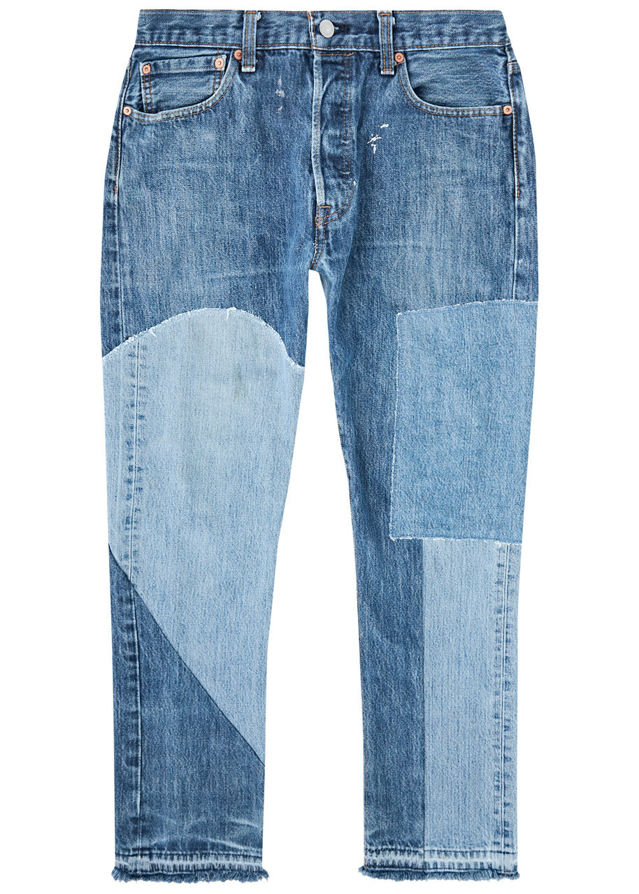 Gallery Dept. Kelly 5001 Patchwork Slim-leg Jeans Indigo Gallery Dept.