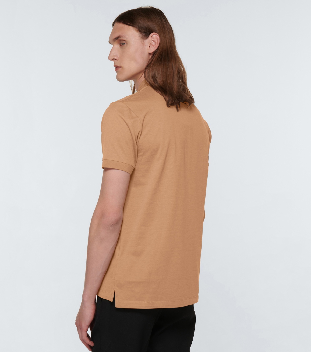 Burberry - Cotton and silk polo shirt Burberry