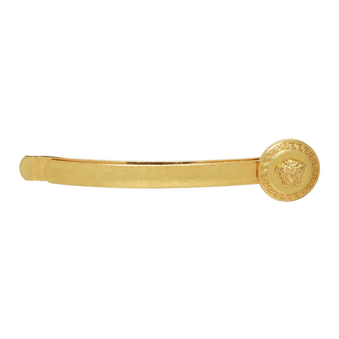 Versace Gold Single Coin Barette Versace