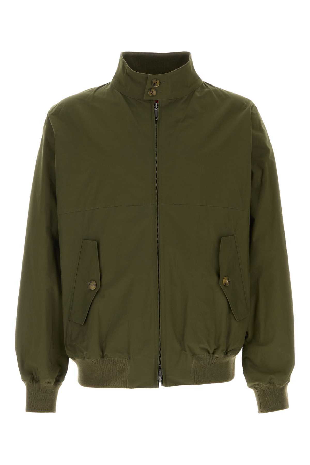 Baracuta Army Green Polyester Blend Jacket Baracuta