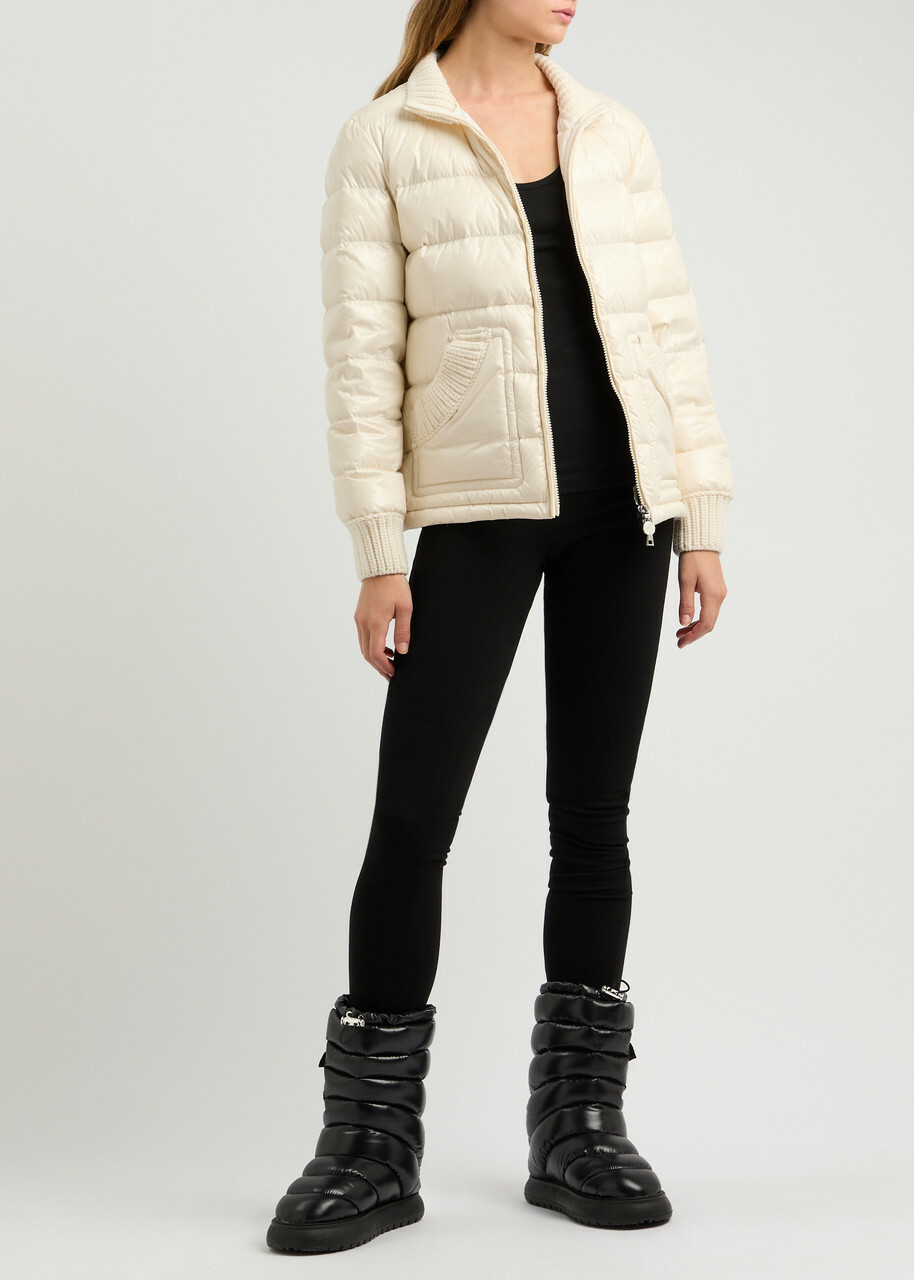 Moncler Arcelot Quilted Shell Jacket Off White Moncler