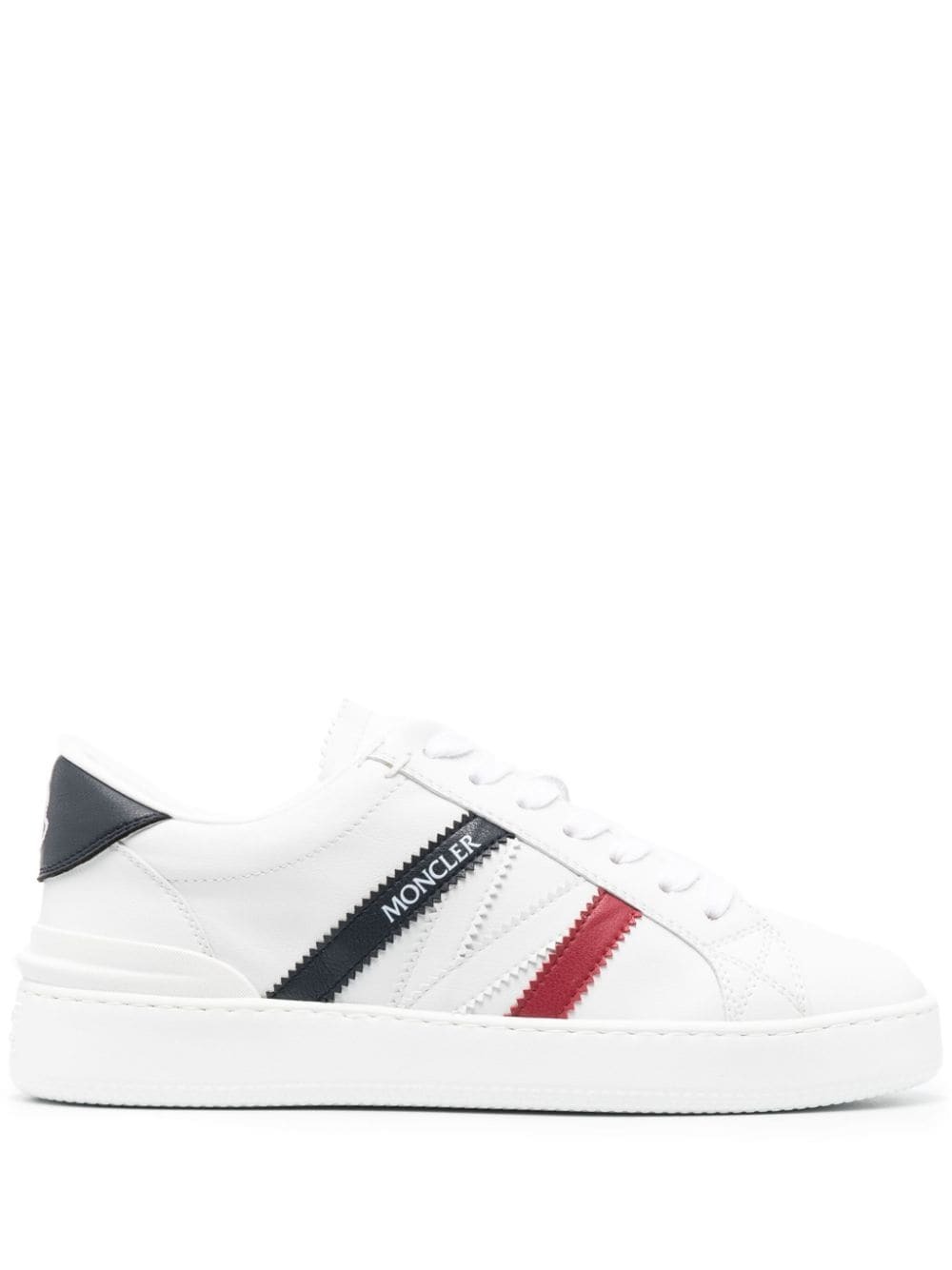 MONCLER - Monaco Low Leather Sneakers Moncler
