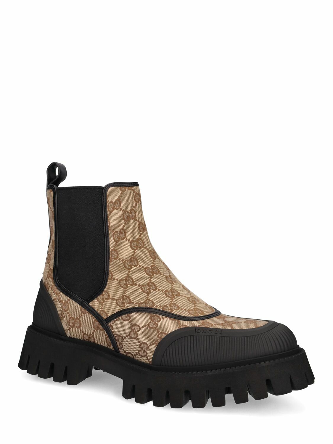 GUCCI - Gg Canvas Chelsea Boots Gucci