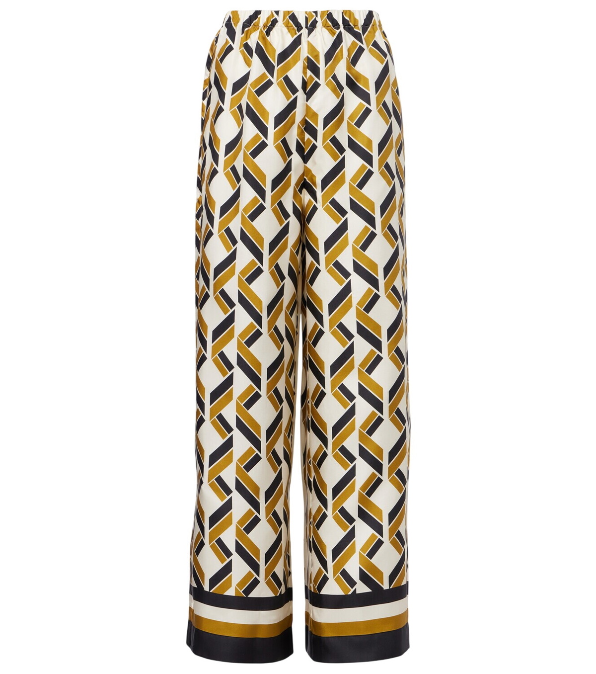 Eres Tube patterned silk twill wide-leg pants ERES