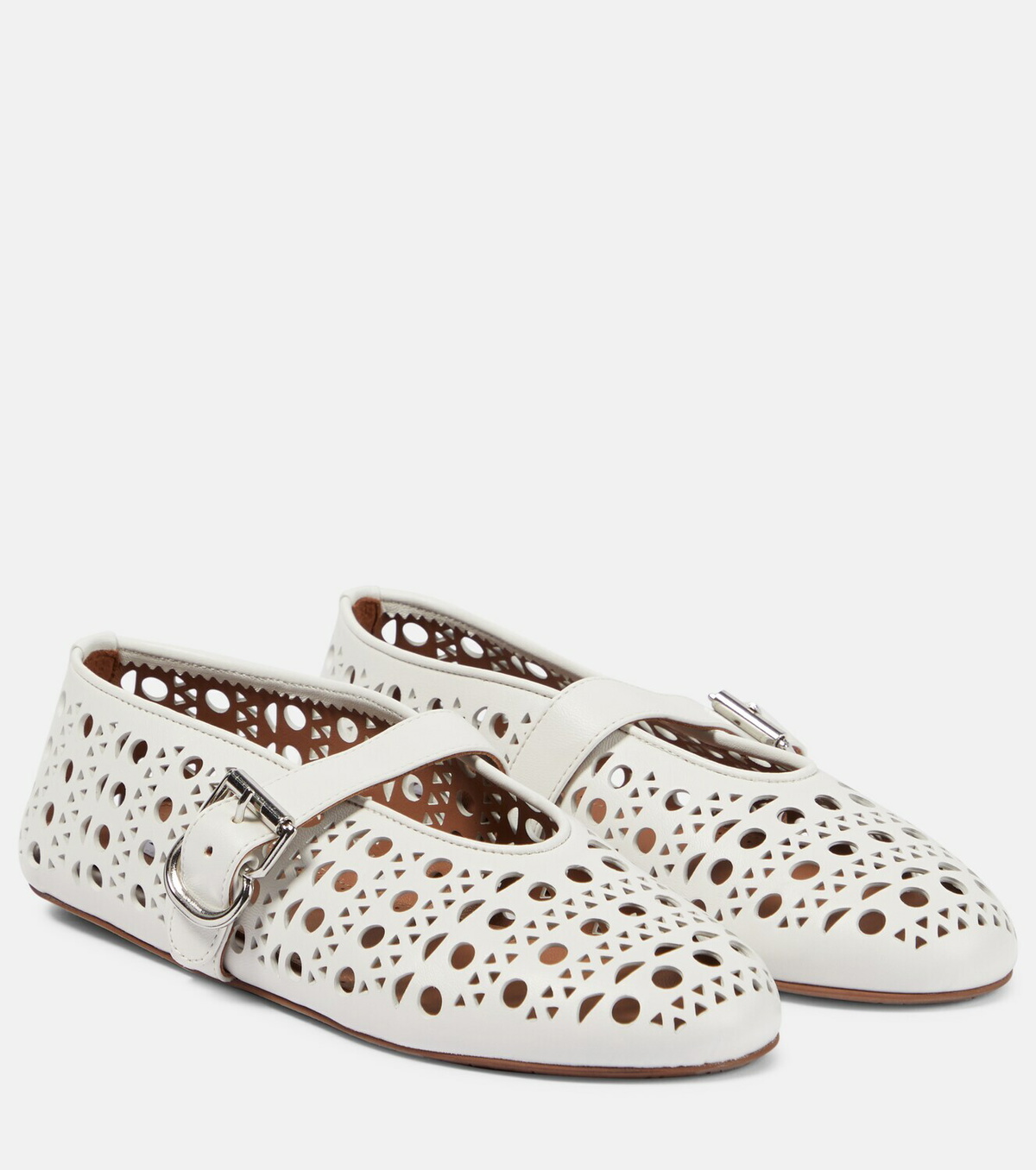 Alaïa Vienne leather ballet flats ALAÏA