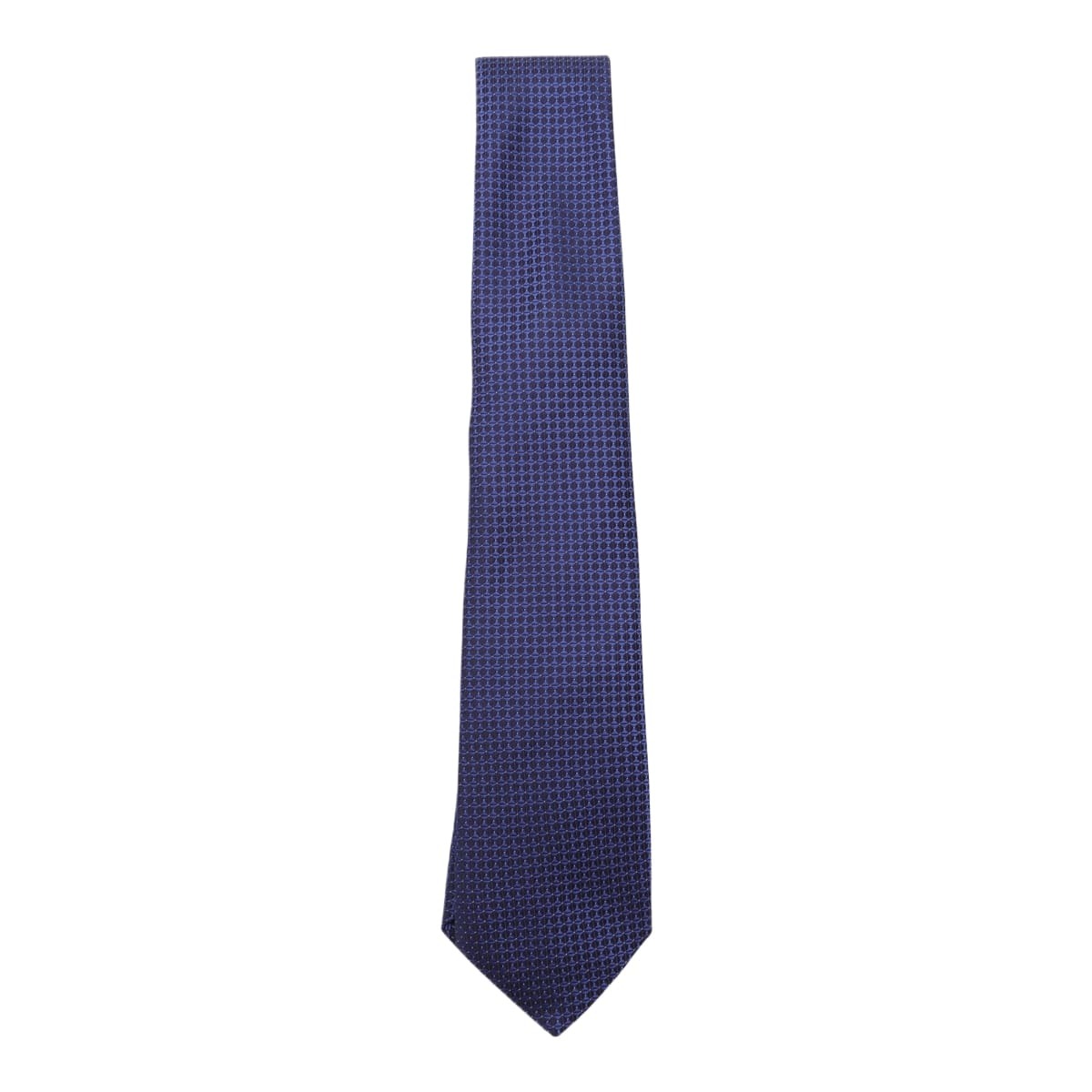 Canali Blue Wool Tie Canali