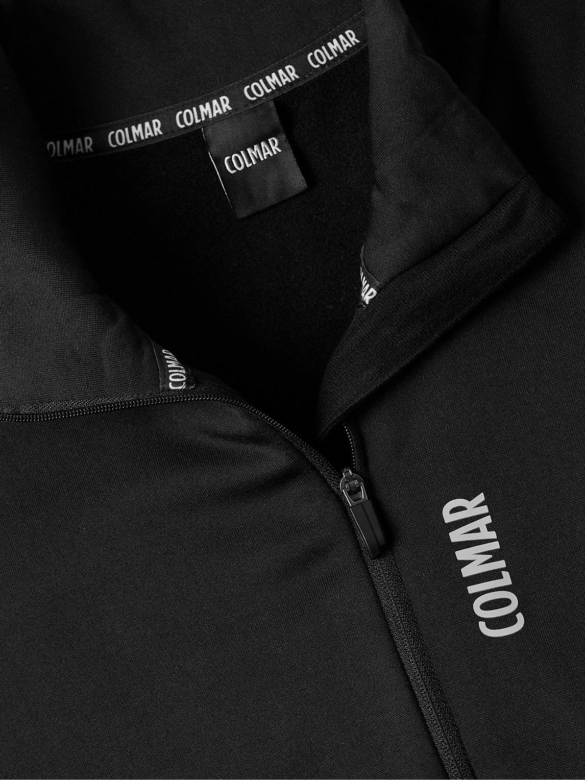 Colmar - Slim-Fit Logo-Print Jersey Half-Zip Base Layer - Black Colmar