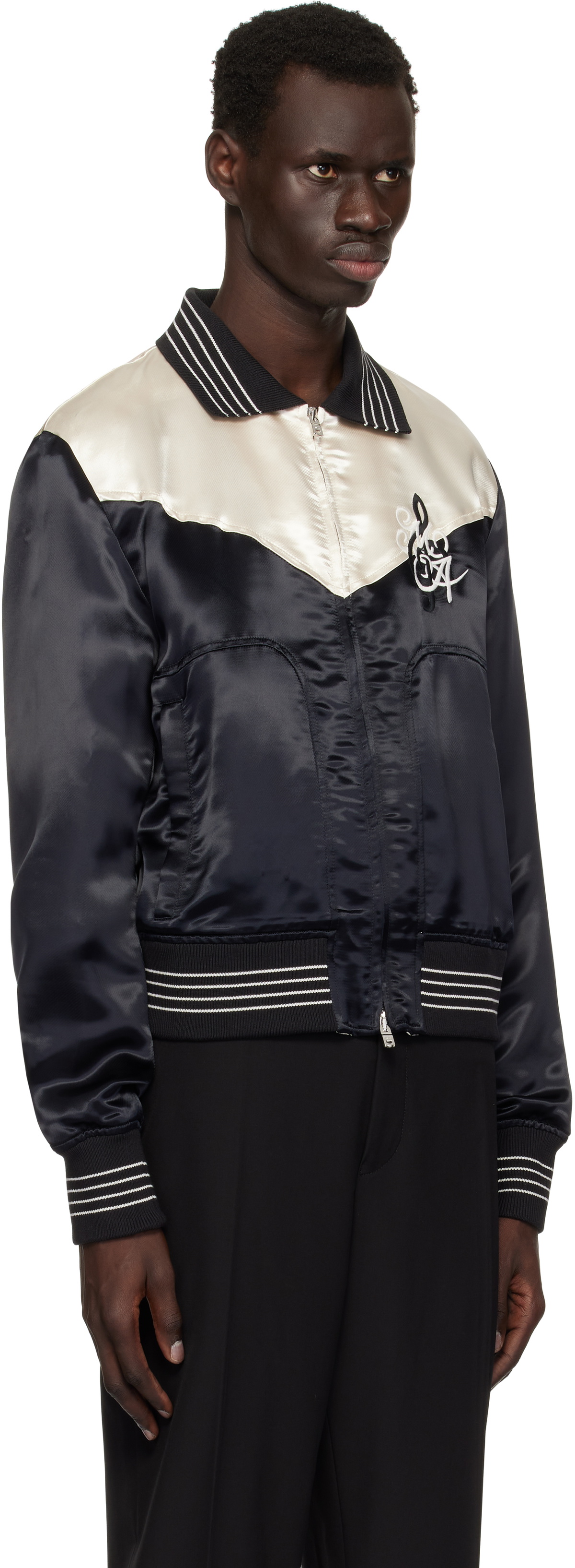 AMIRI Black & White 'MA' Music Note Jacket Amiri