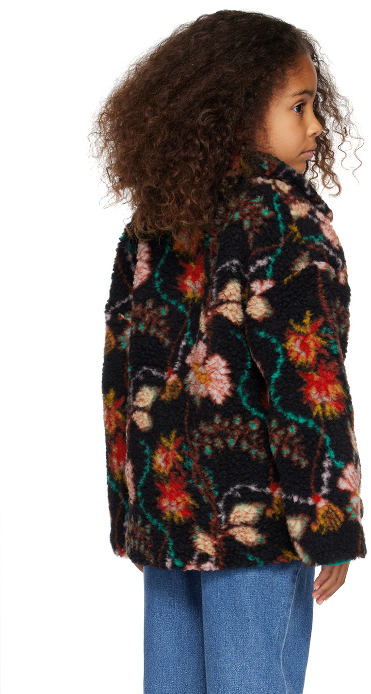 maed for mini Kids Black Firefly Coat