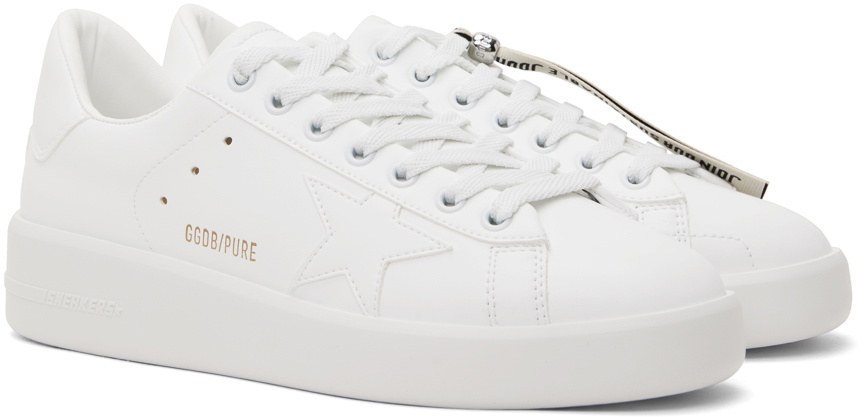 Golden Goose White Purestar Sneakers Golden Goose Deluxe Brand