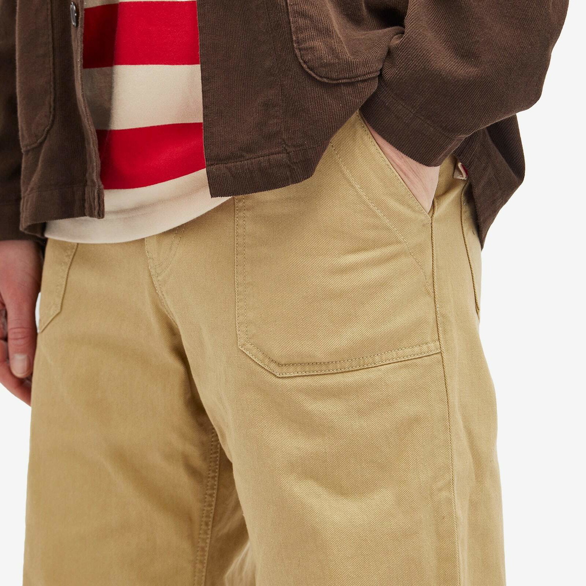 Uniform Bridge Men's Wide Fit Fatigue Pants in Beige Uniform Bridge