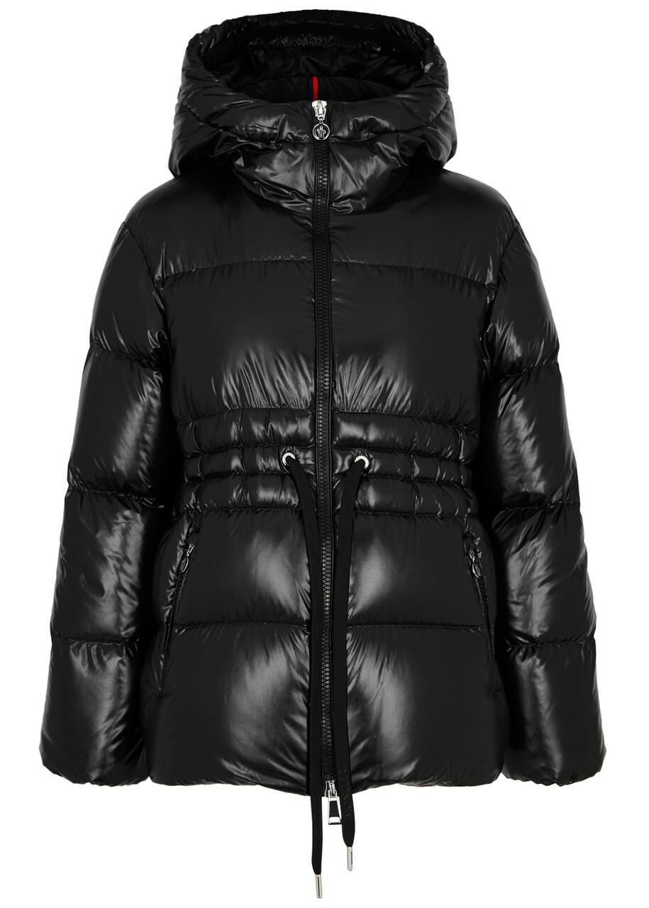 Moncler Taleve Hooded Quilted Shell Jacket Black Moncler