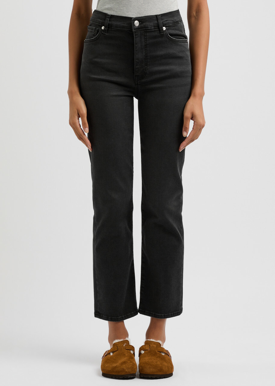 Frame Le Sleek Straight-leg Jeans Black Frame Denim