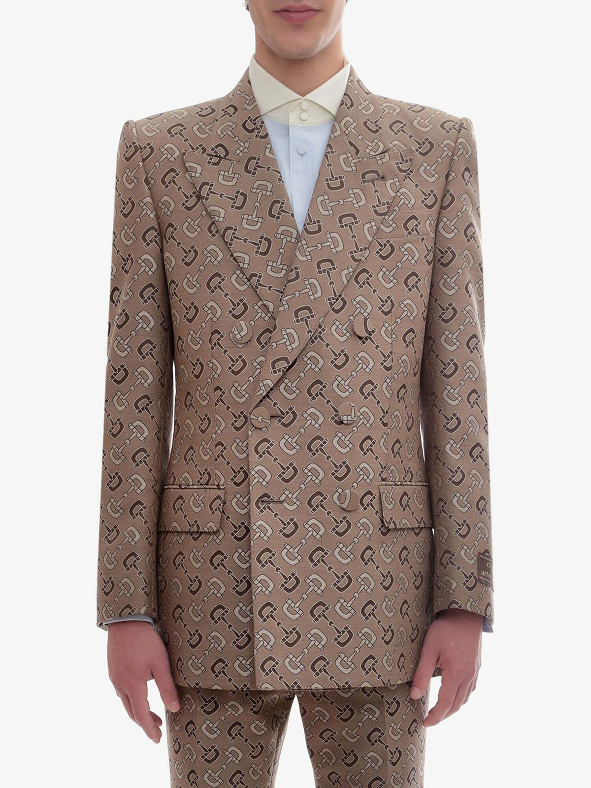 Gucci Blazer Beige Mens Gucci