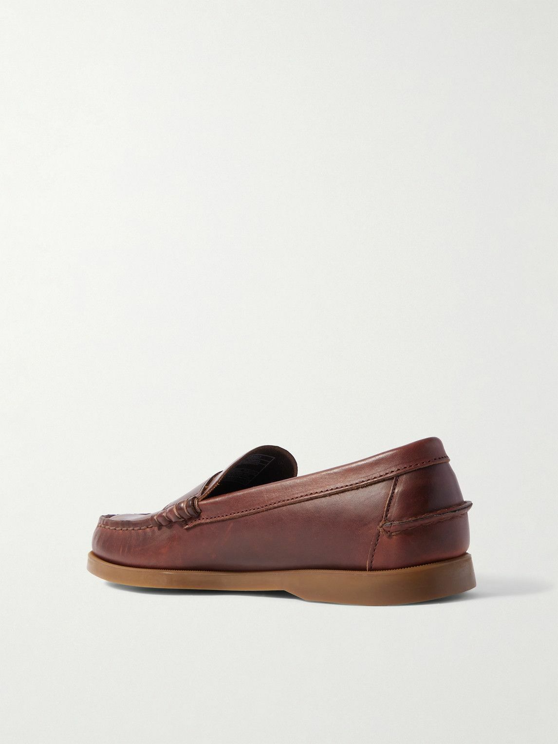 Sebago - Dolphin Waxed-Leather Penny Loafers - Brown Sebago