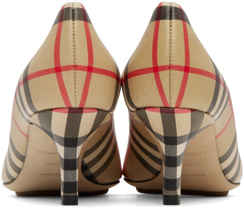 Burberry Beige Vintage Check Heels Burberry