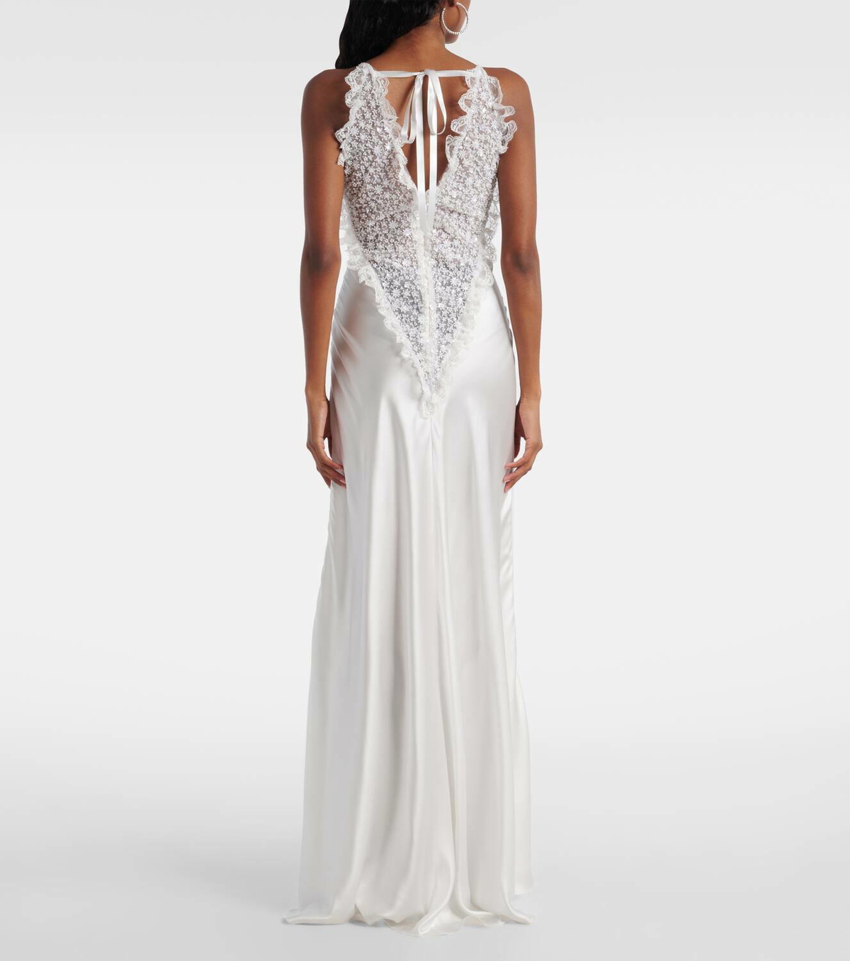 Rodarte Bridal embellished silk satin gown Rodarte
