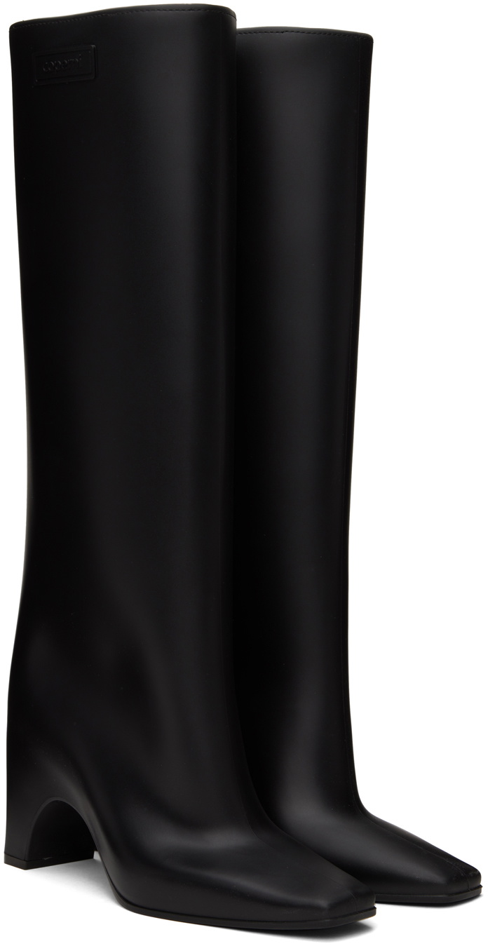 Coperni Black Rubber Bridge Boots Coperni
