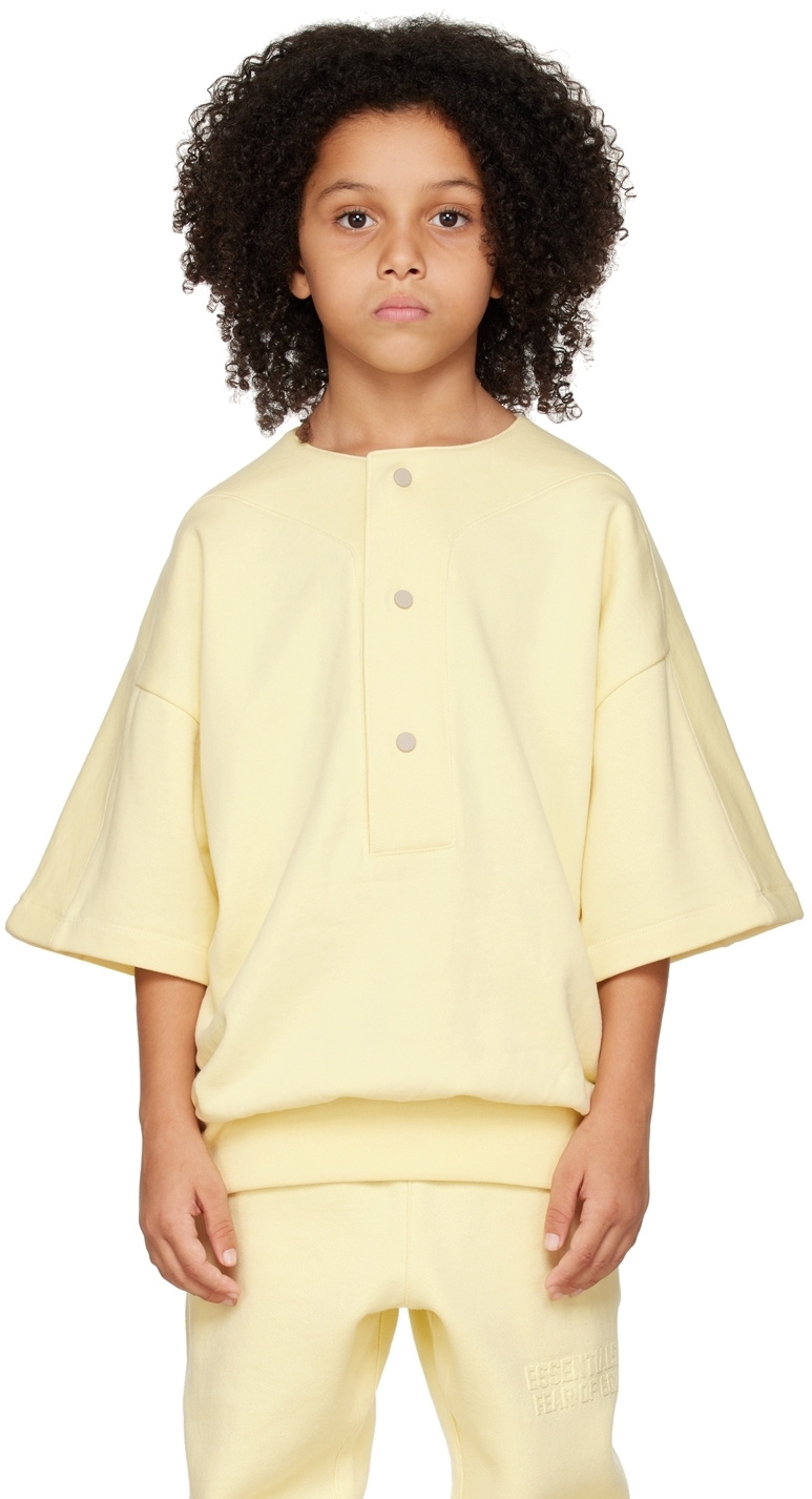 Essentials Kids Yellow Oversized Henley Essentials