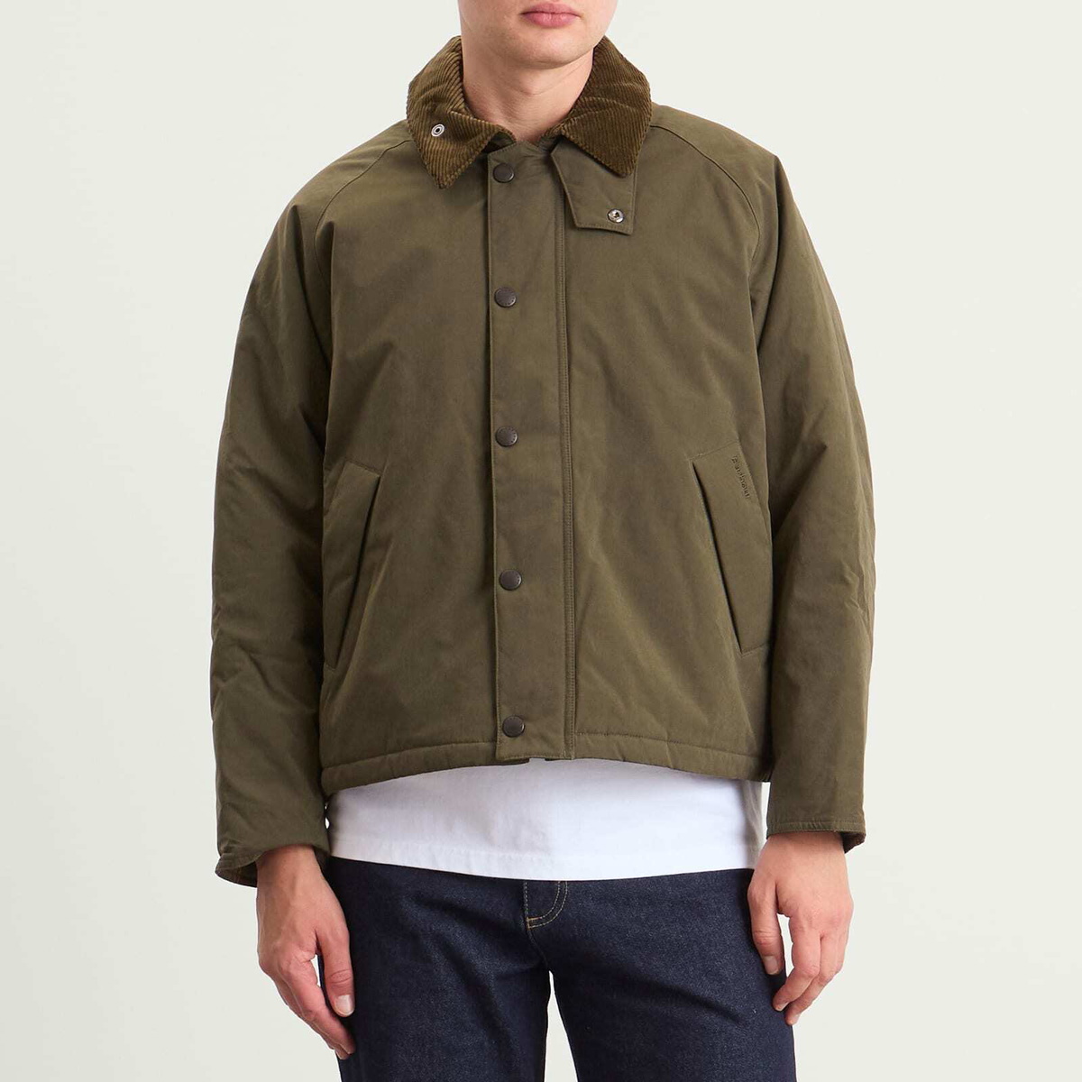 Barbour Men's Padded Transport Jacket in Olive Barbour