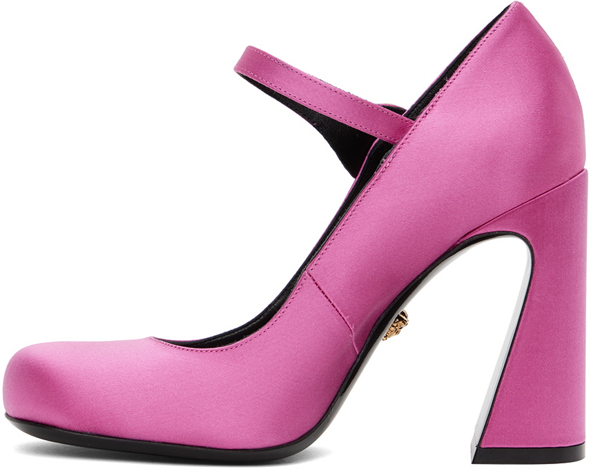 Versace Pink Medusa Heels Versace