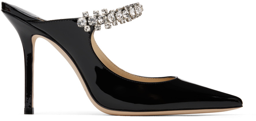Jimmy Choo Black Bing 100 Mules Jimmy Choo