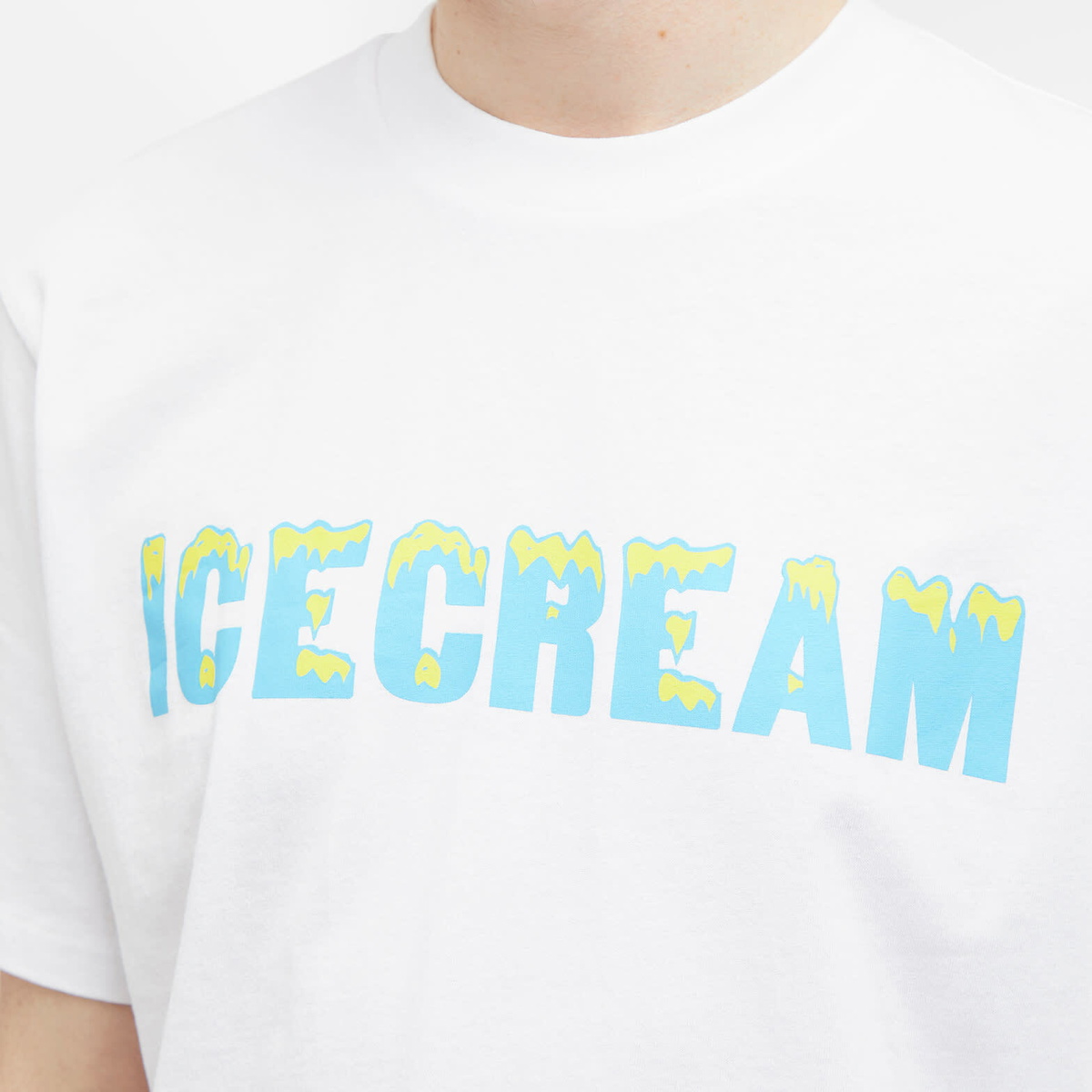 ICECREAM Men's Drippy T-Shirt in White ICECREAM