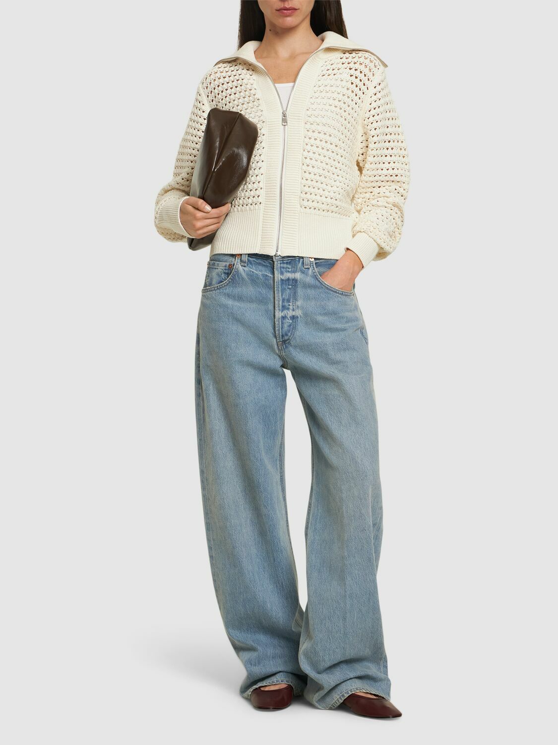 VARLEY Eloise Full-zip Knit Top Varley