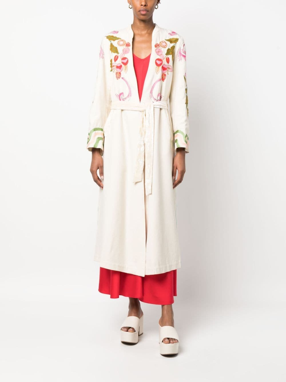 FORTE FORTE - Embroidery Wool Twill Coat Forte Forte