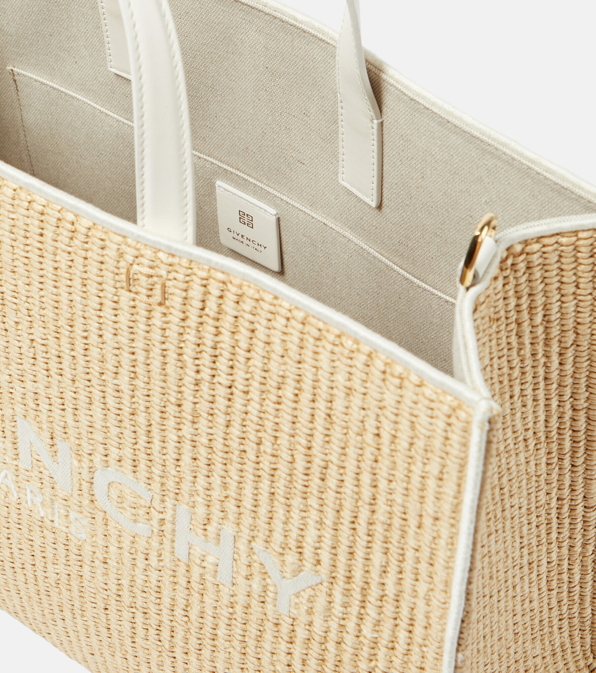 Givenchy - G Medium raffia tote bag Givenchy