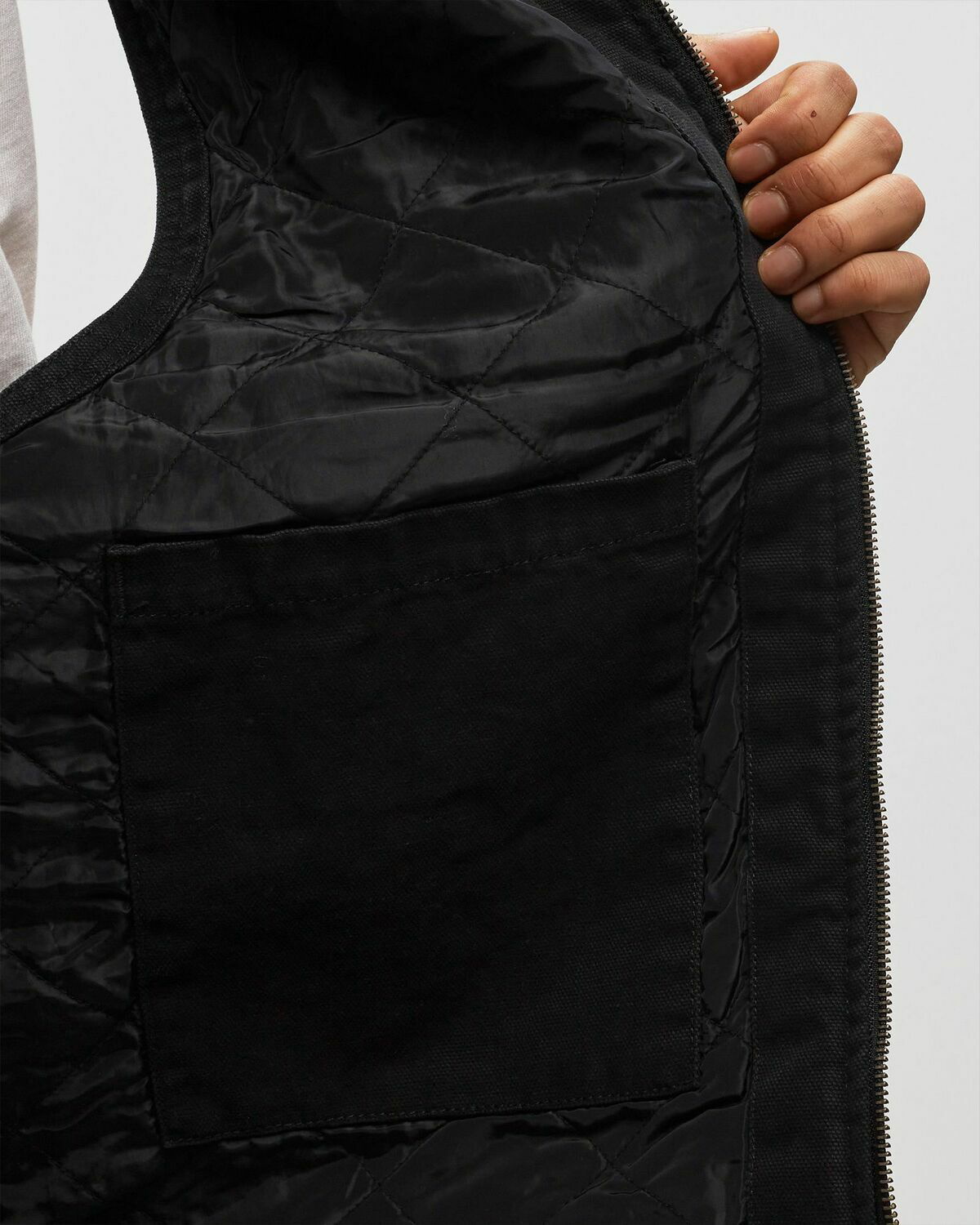 Dickies Duck Canvas Smr Vest Black Mens Vests Dickies Construct
