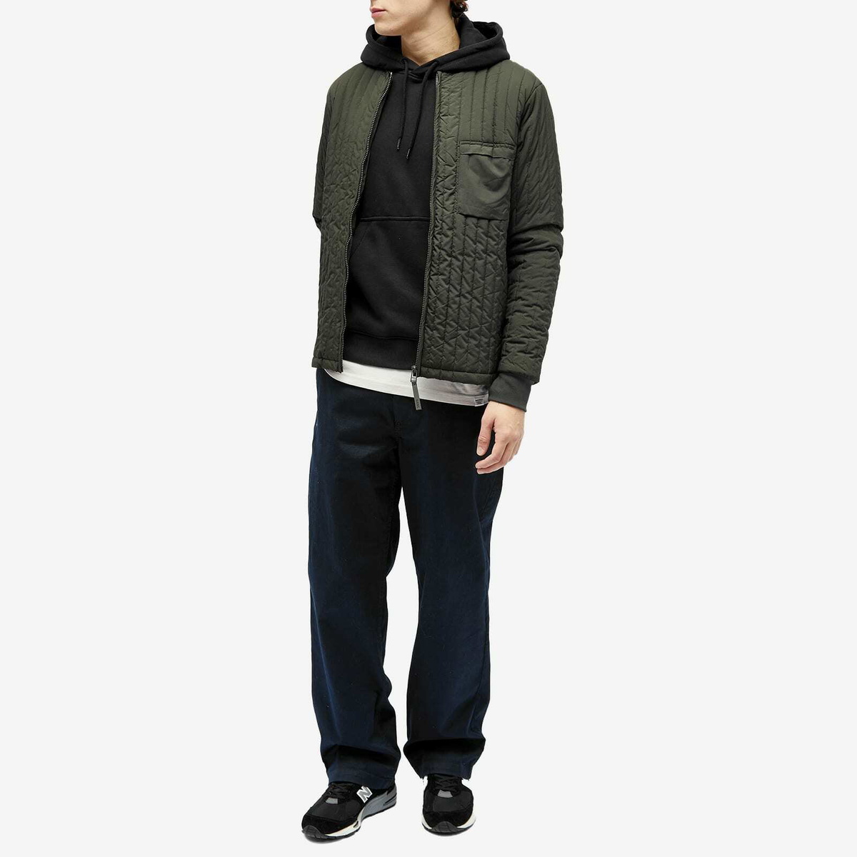 Napapijri Men's Iaato Patch Logo Hoodie in Black Napapijri