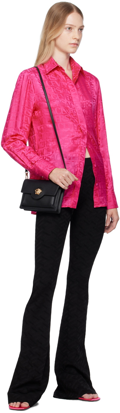 Versace Pink Allover Shirt Versace
