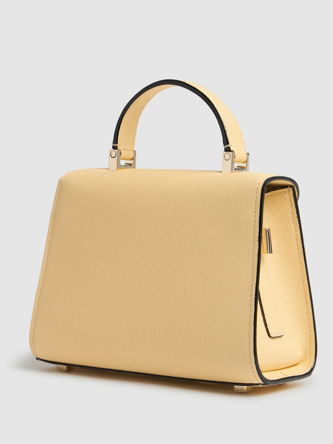VALEXTRA Micro Iside Leather Top Handle Bag Valextra