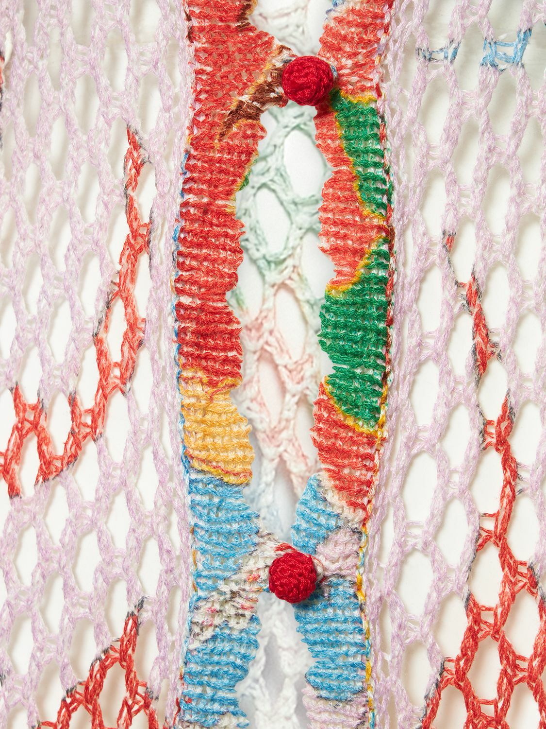 ETRO Multi Open Knit Linen Long Cardigan Etro