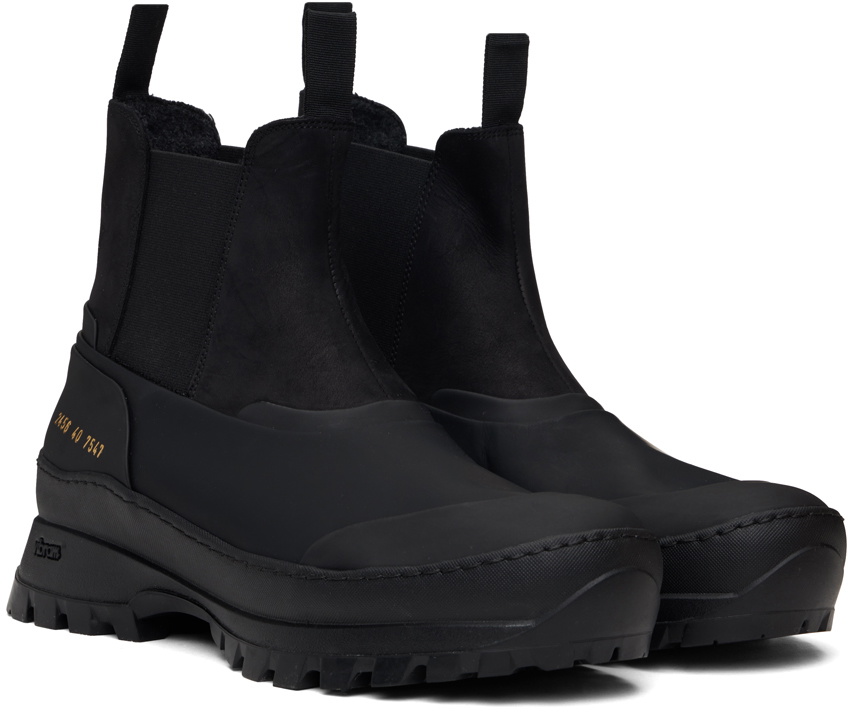Common Projects Black Hiker Chelsea Boots Common Projects