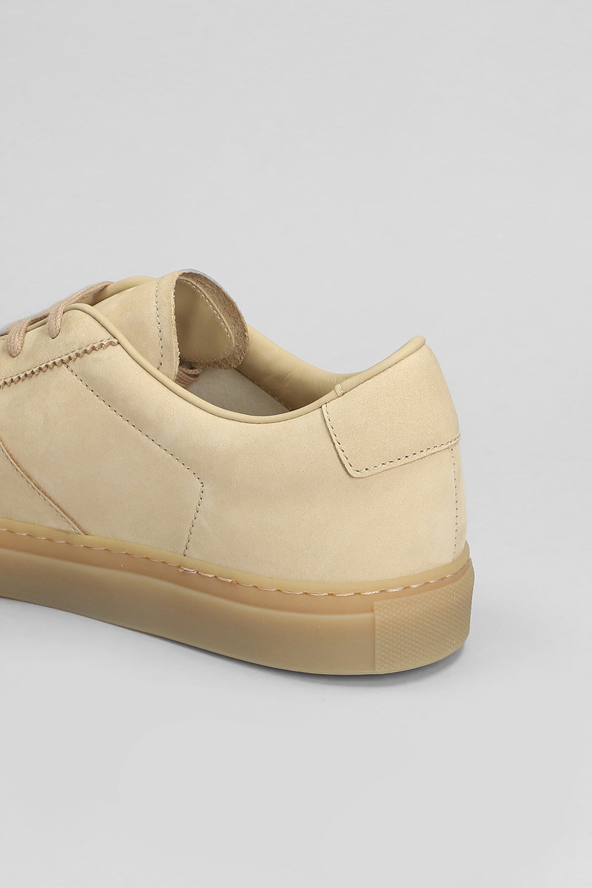Common Projects Tennis Trainer Sneakers In Beige Leather Common Projects