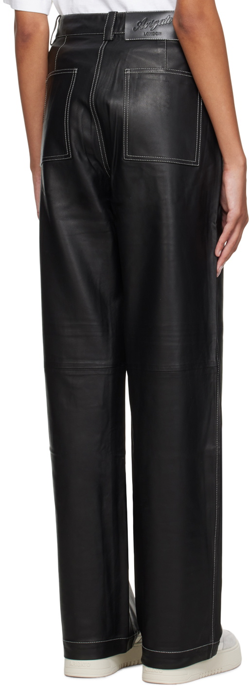 Axel Arigato Black Spencer Leather Pants Axel Arigato
